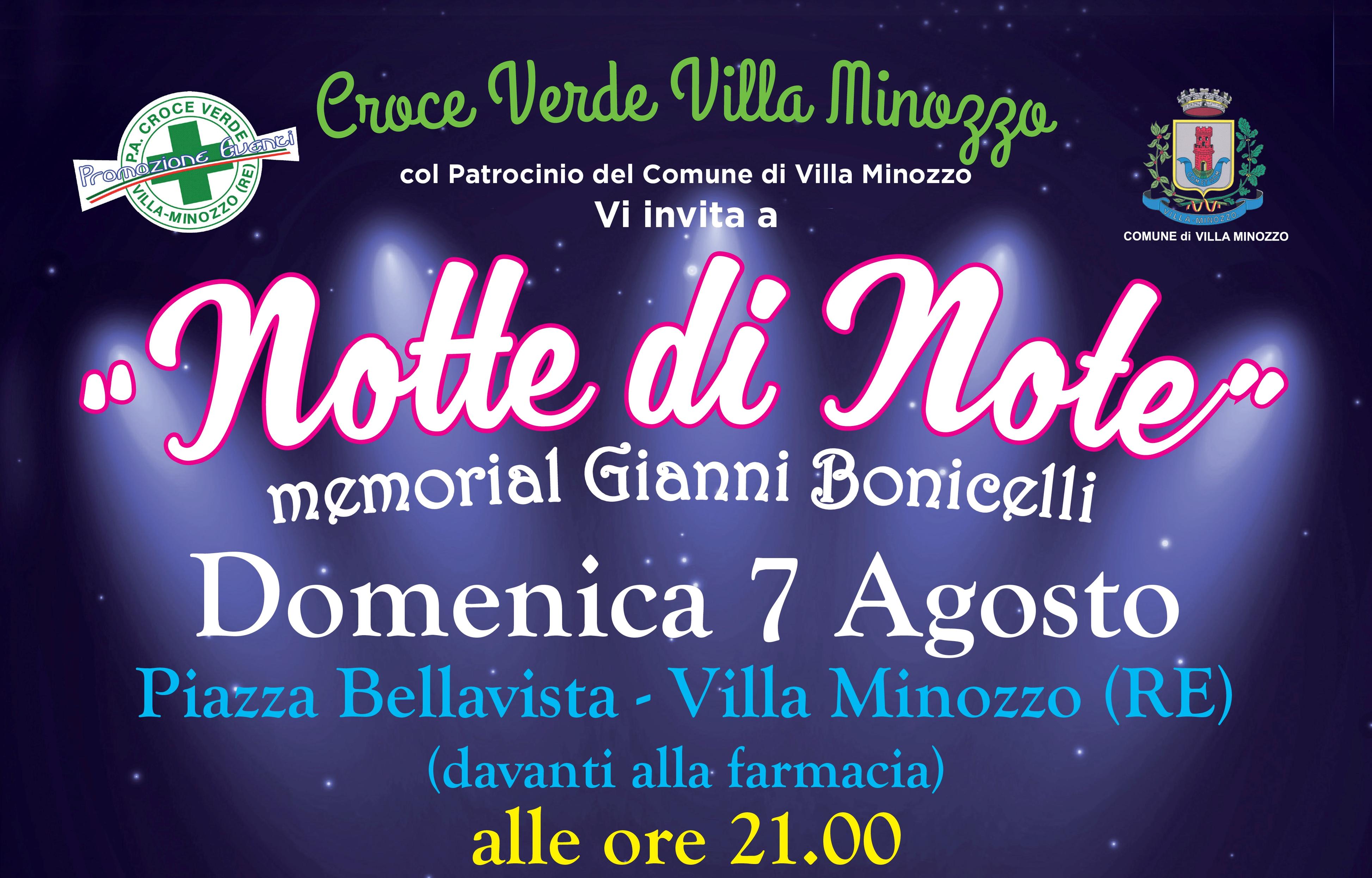 NOTTE DI NOTE - 2° MEMORIAL GIANNI BONICELLI - P.A. Croce Verde Villa ...